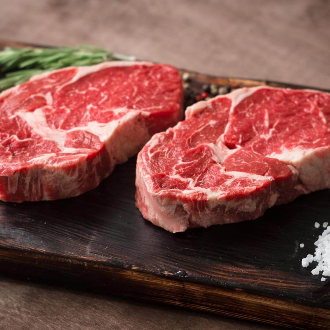 Hand Cut Black Angus Ribeye (Two Pack) – Six Brothers Beef Company